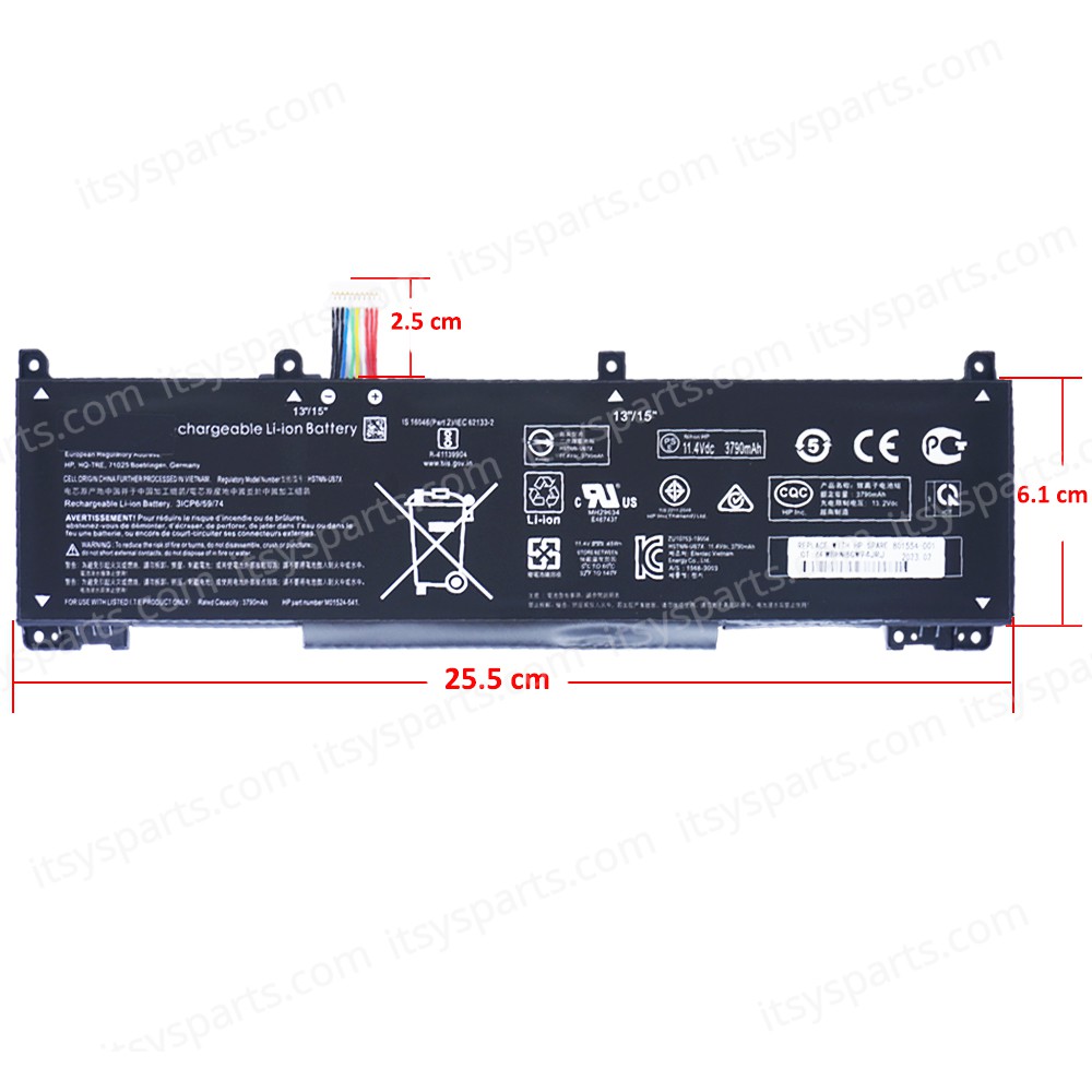 Μπαταρία Laptop - Battery για HP PROBOOK 450 G8 RH03XL ( Κωδ.1-BAT0515 )