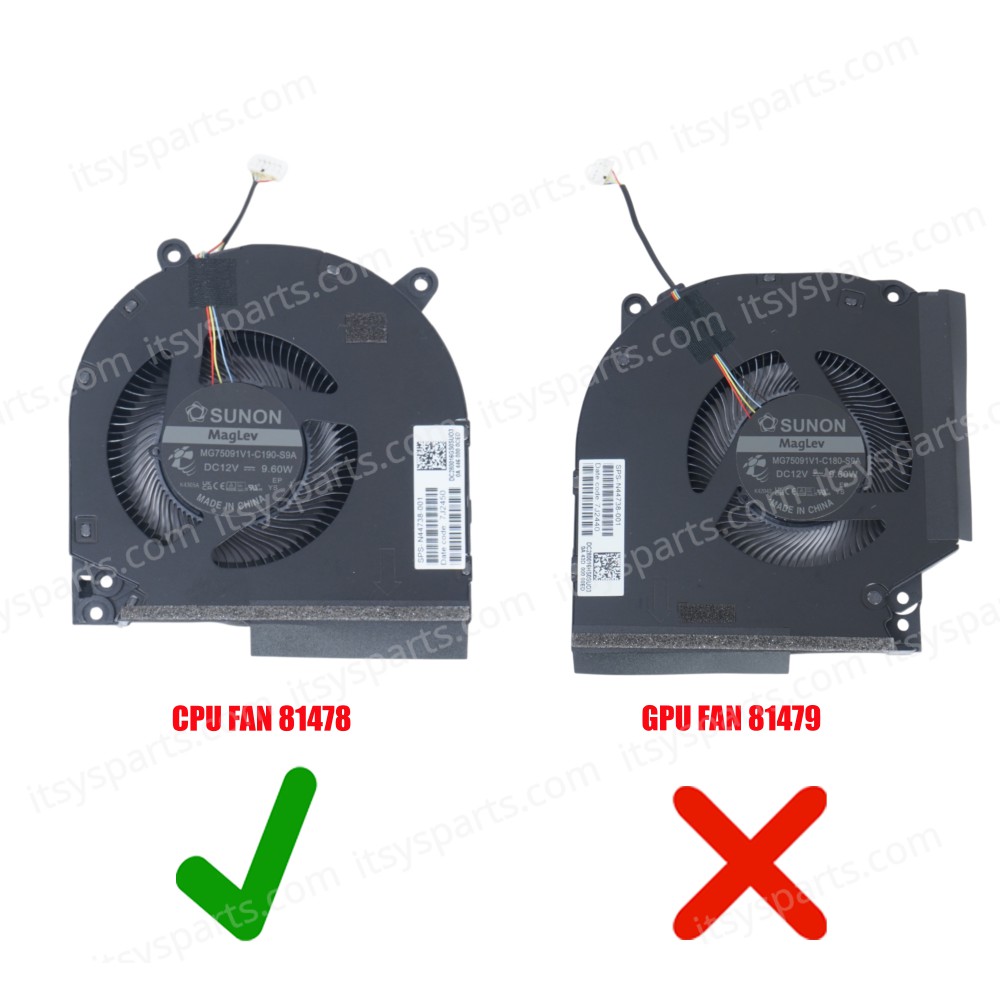 Ανεμιστηράκι Laptop - CPU Cooling Fan για HP Victus 16-R 16-S OMEN 16-W ...