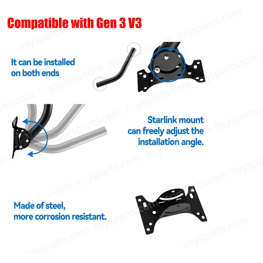 Βάση οροφής Starlink Gen 3 - Mount Heavy Duty Pivot Roof Mount Kit ...